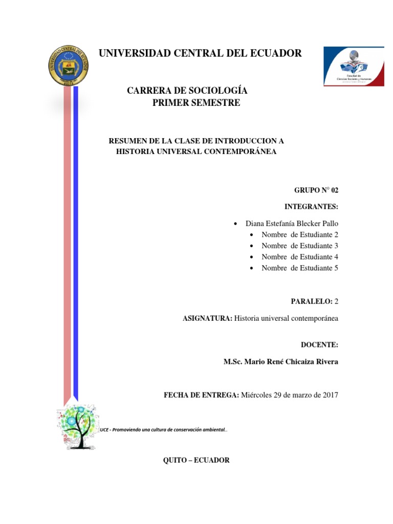 Formato Para Trabajos de la UCE | Ecuador | Soporte