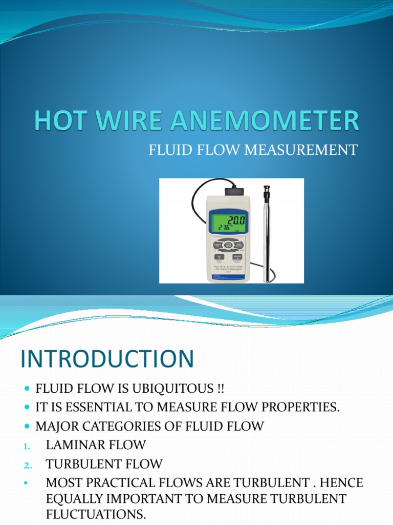Hot Wire Anemometer Overview | PDF
