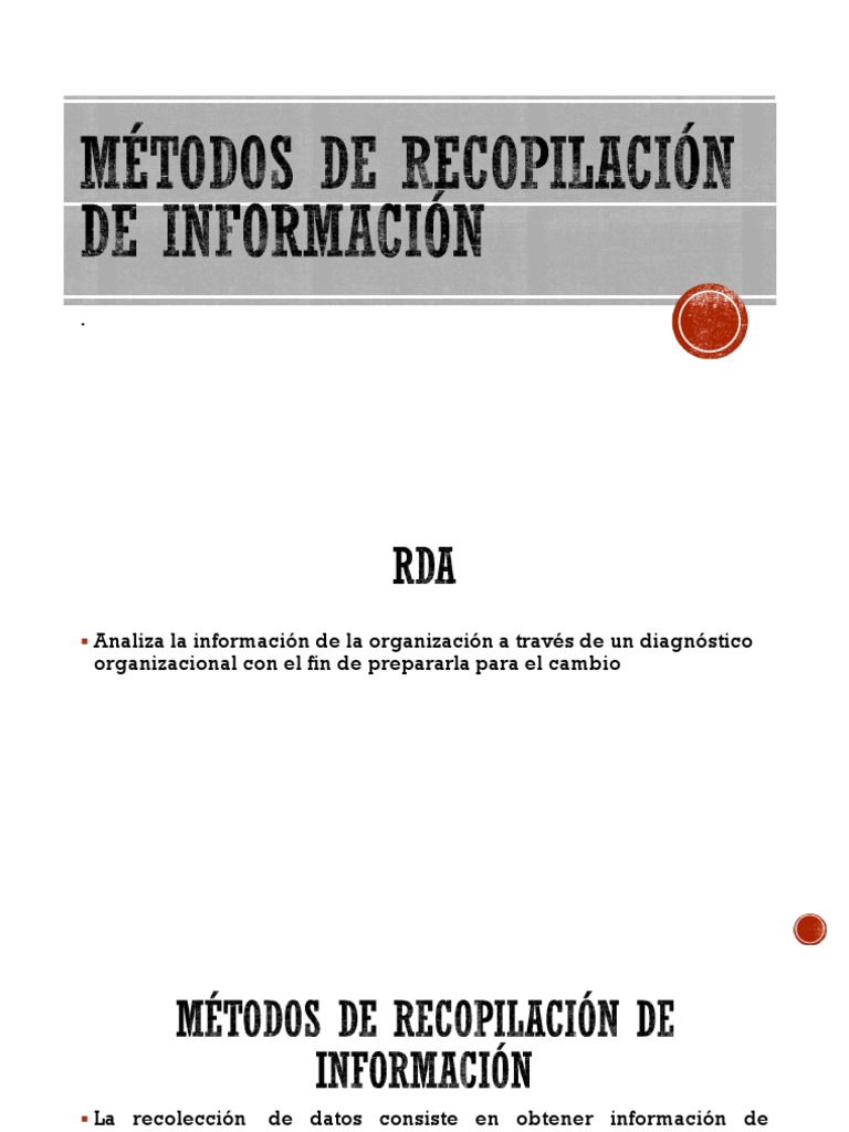 Métodos de Recopilación de Información | PDF | Cuestionario | Información