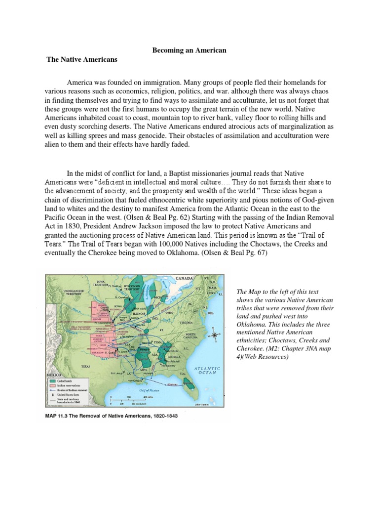 Becoming An American The Native Americans | PDF | Native Americans In ...