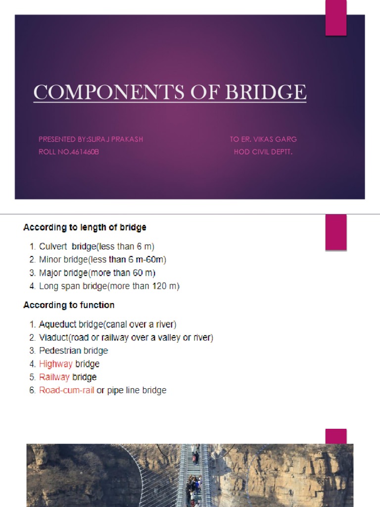 Key Components of a Bridge | PDF | Civil Engineering