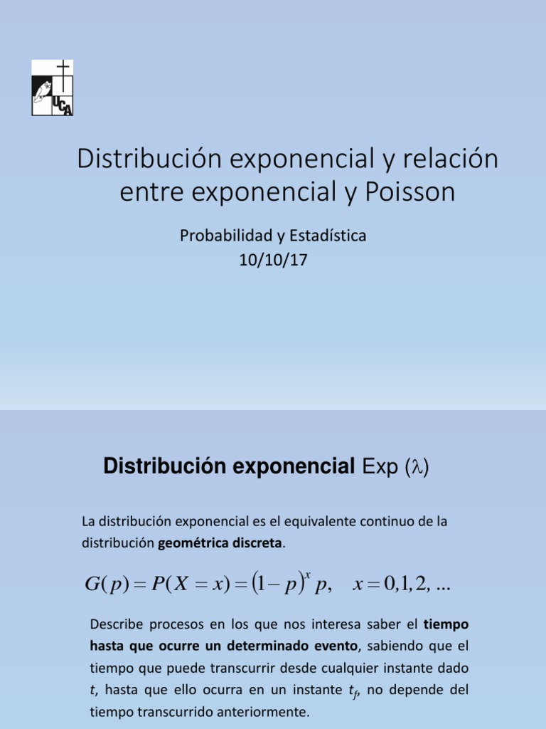 9 Relación+entre+las+distribuciones+Poisson+y+Exponencial | PDF | Distribución de veneno ...