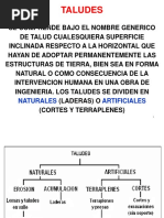 Partes de un Talud y su Definición | PDF
