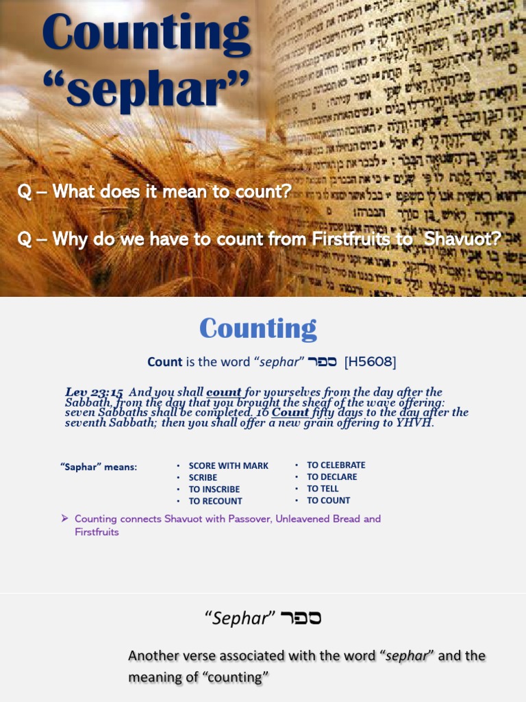 Counting - Saphar | PDF | Isaac | Covenant (Biblical)