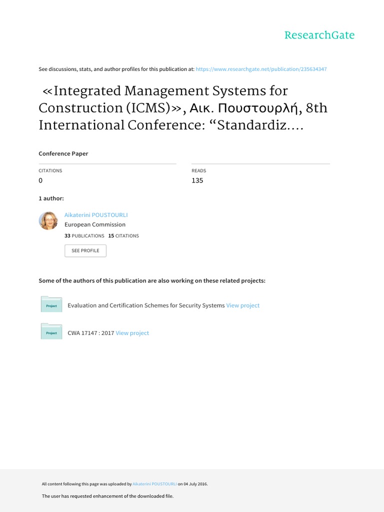 Integrated Management Systems in Construction | PDF | Audit | Internal ...