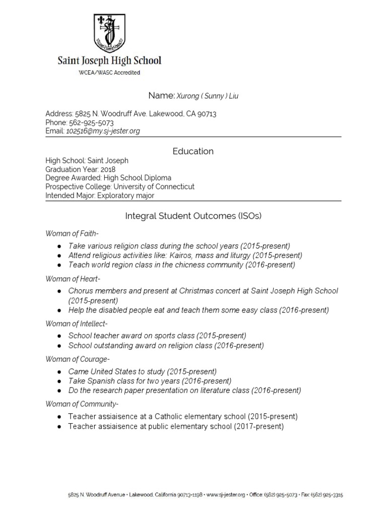 Isos Resume 2018 | PDF