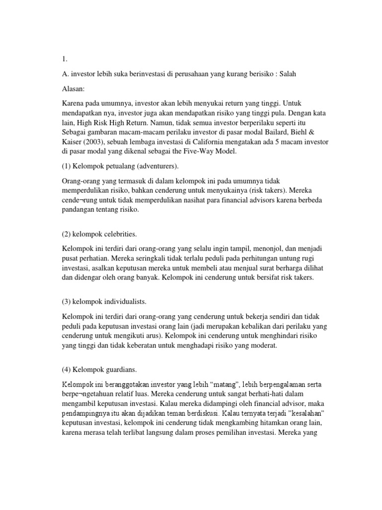 Jawaban Soal EMH | PDF