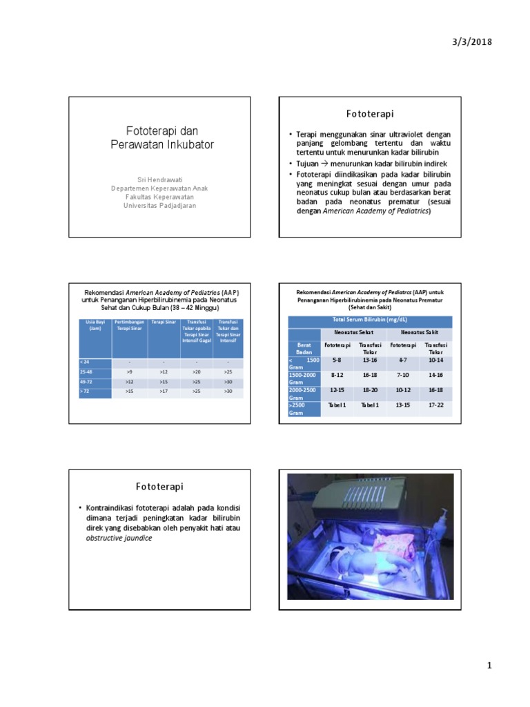 Fototerapi Dan Perawatan Inkubator | PDF