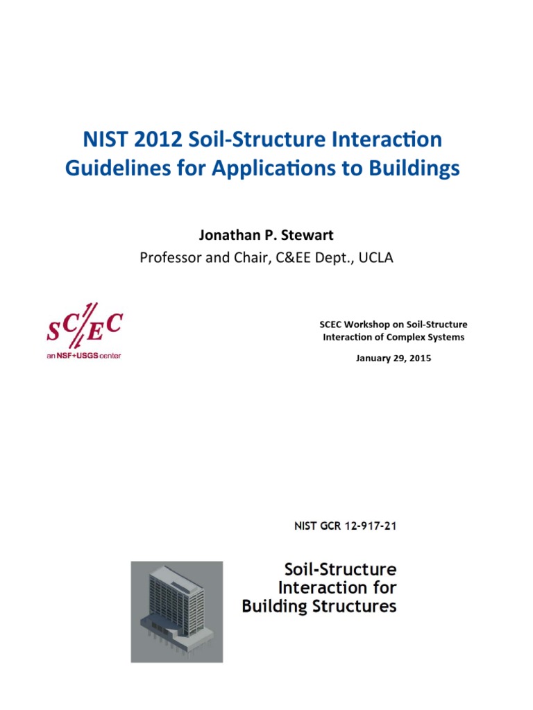 NIST 2012 Soil - Structure Interac4on | PDF | Applied And Interdisciplinary Physics | Mechanics