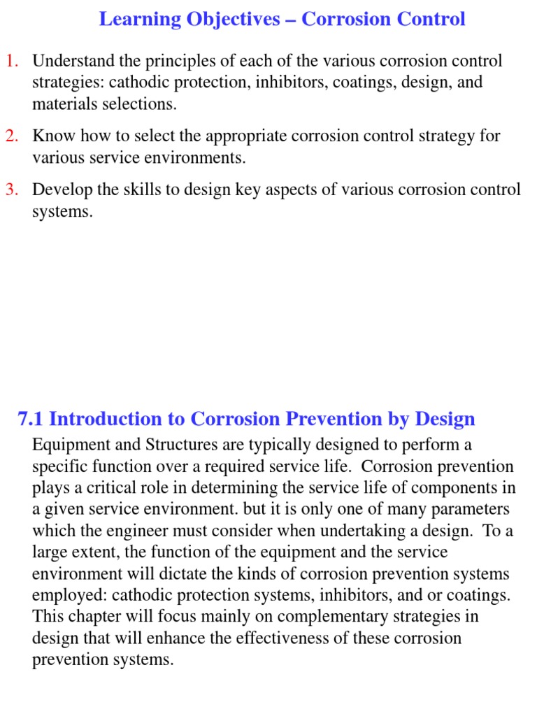 Corrosion Lecture 19 Corrosion Prevention by Design | PDF | Corrosion ...