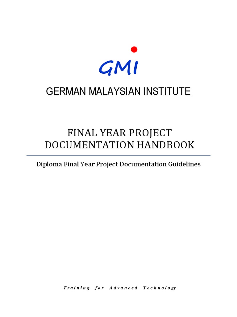 Final Year Project Documentation Guidelines Edited 130515 | PDF ...