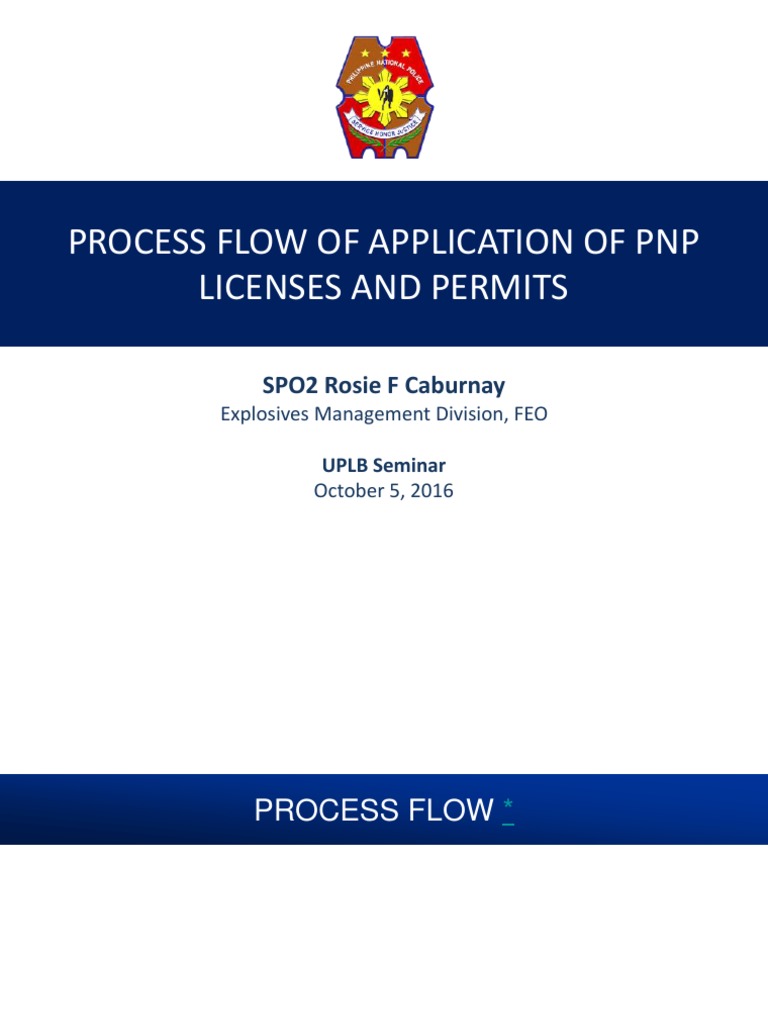 PNP License Application Process Overview | PDF | Perchlorate | Nitrate