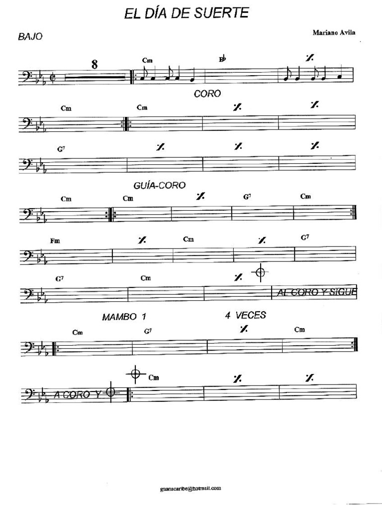 EL DIA DE MI SUERTE Bass | PDF
