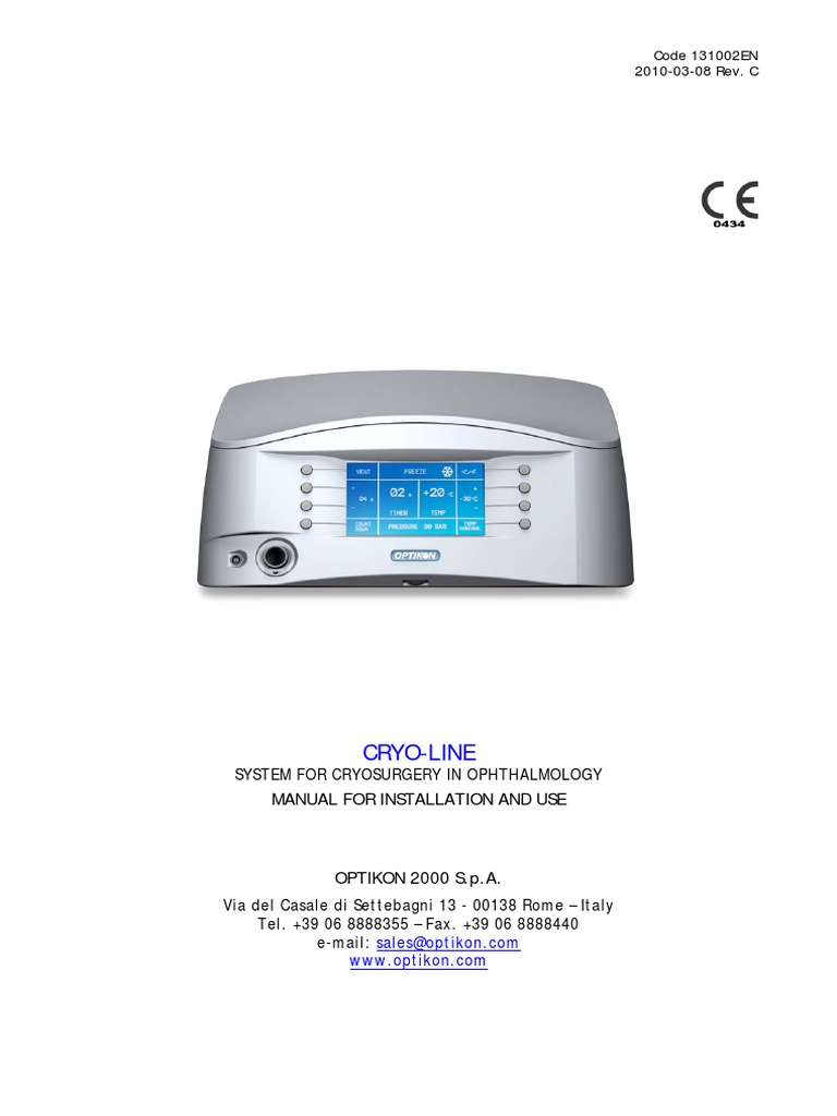 CryoLine User Manual Eng PDF | PDF | Hertz | Radio Frequency