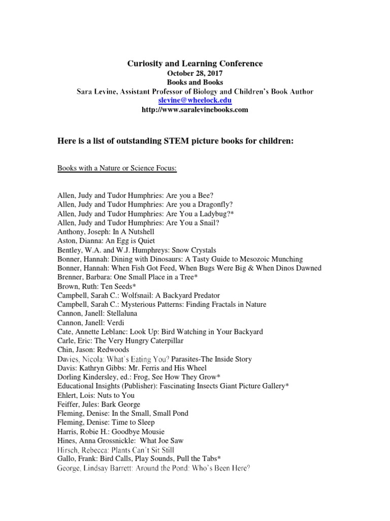 Nature Book List1 | PDF