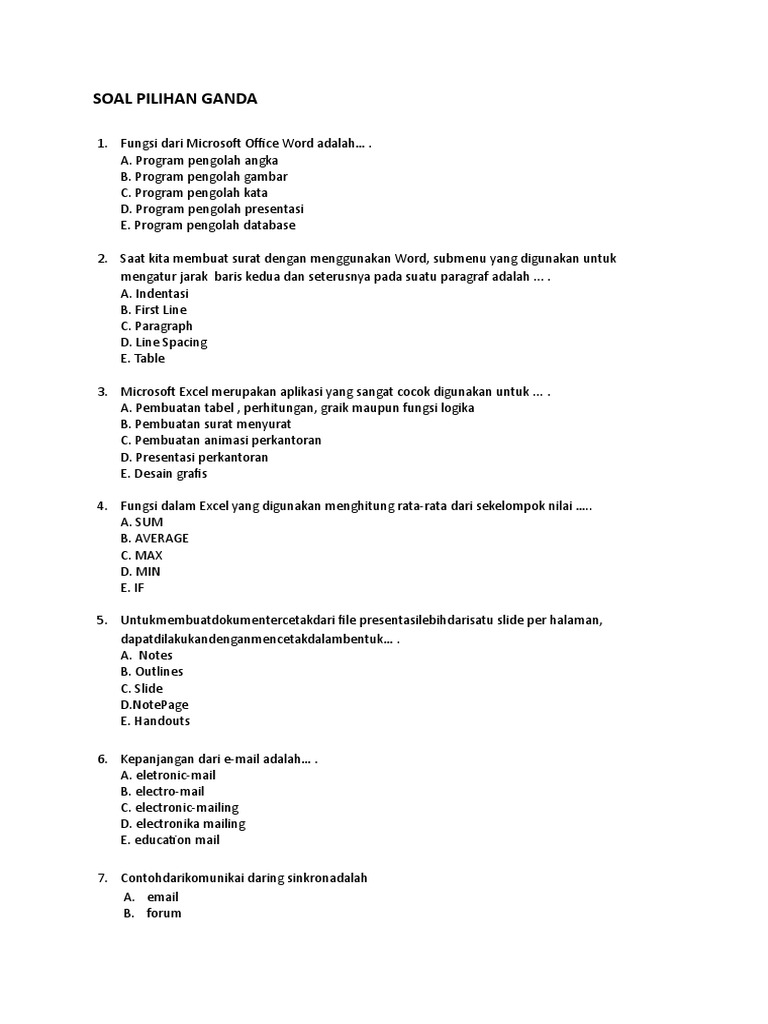 Soal Simdig Tugas TGL 7 Februari 2018 | PDF | Game & Aktivitas | Komputer