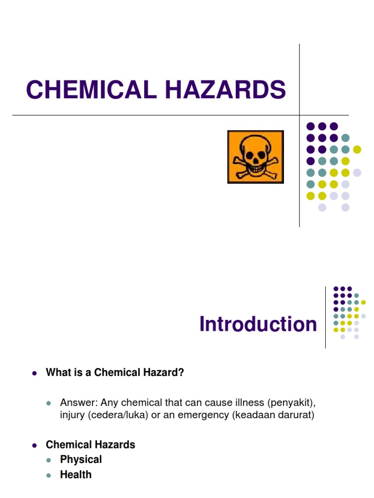 Sp 7 Chemical Hazard Pdf Hidrogen Peroksida Bahan Peledak