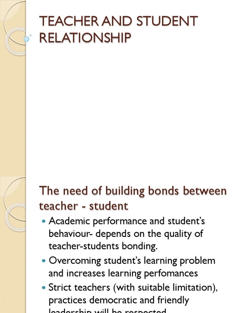 Teacher Student Relationship | PDF | Motivation | Motivational