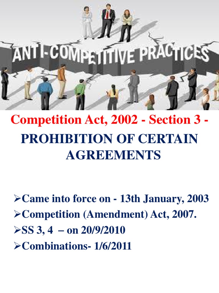 5 Anti Competitive Agreement | PDF | Competition | Mergers And Acquisitions