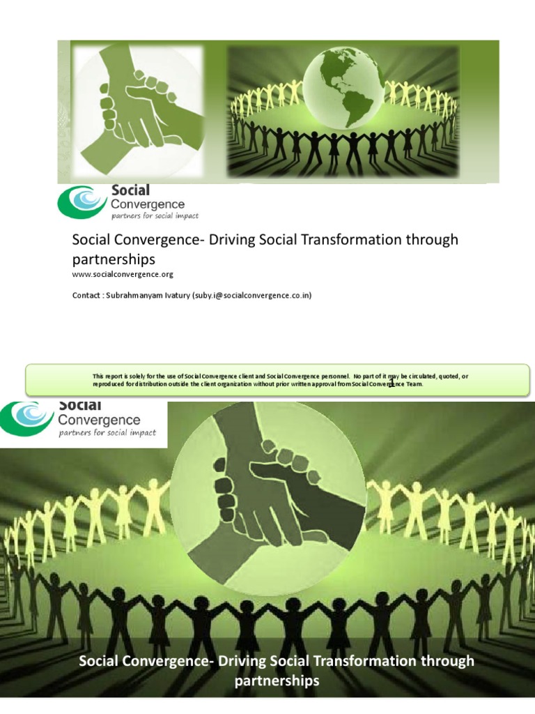 Social Convergence Brochure | PDF | Corporate Social Responsibility ...