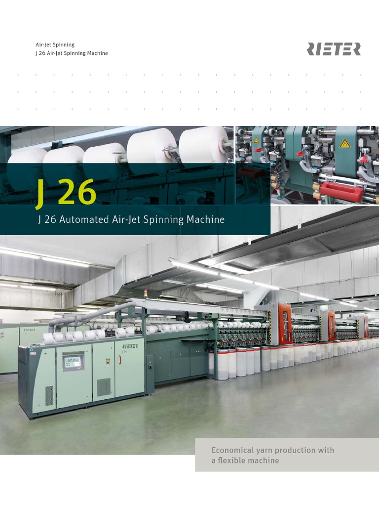 J 26 Air-Jet Spinning Machine Brochure 2887-V2 en | PDF | Spinning ...