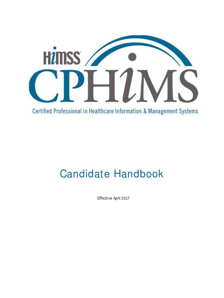 Cphims Handbook 2017v2 Final | PDF | Business Continuity | Identity ...