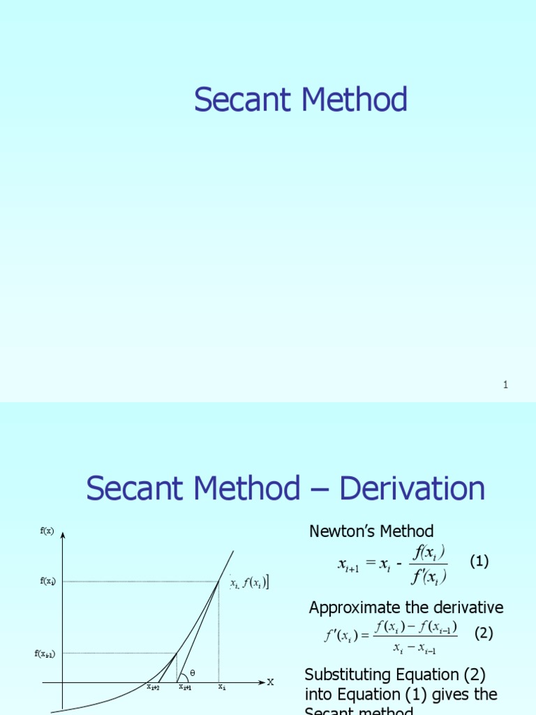 4 Secant | PDF | Mathematics Of Computing | Computational Science
