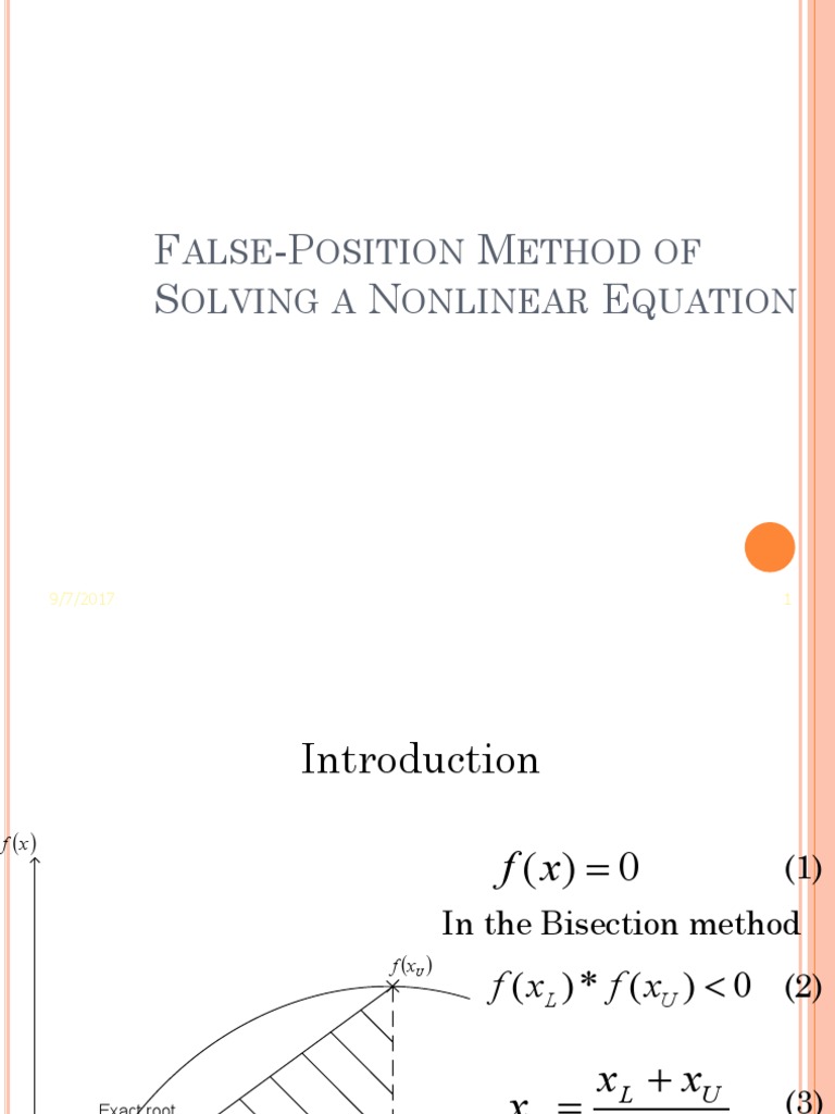 2 False Position | PDF | Algorithms | Mathematical Concepts
