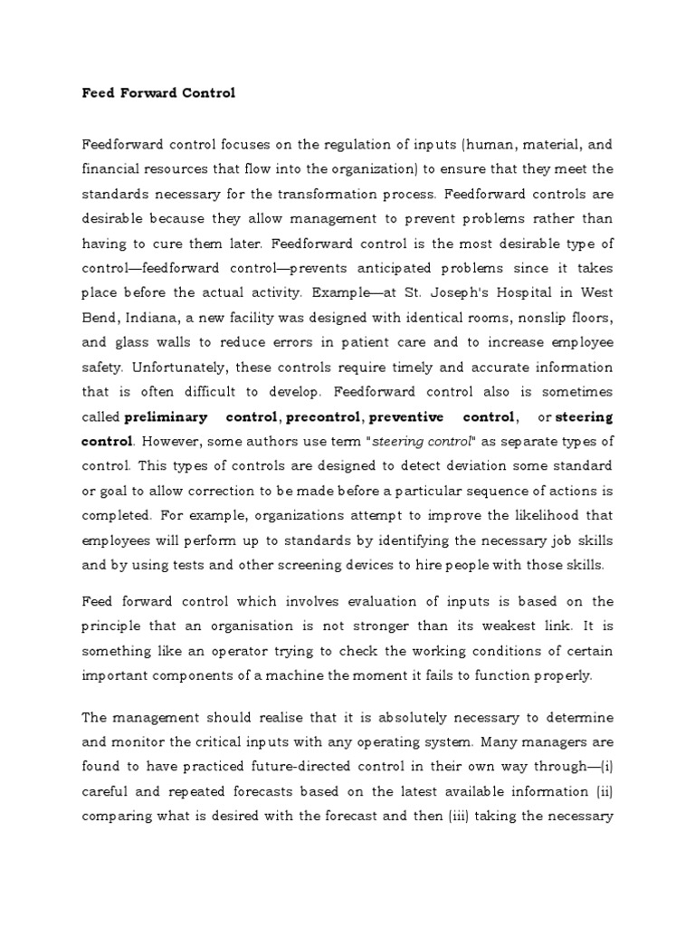 Feedback Control | PDF | Control System | Feedback