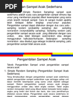 Pengertian Simple Random Sampling | PDF