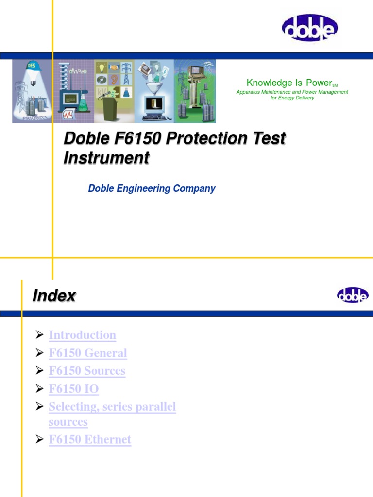 Doble F6150 Protection Test Instrument: Knowledge Is Power | PDF ...