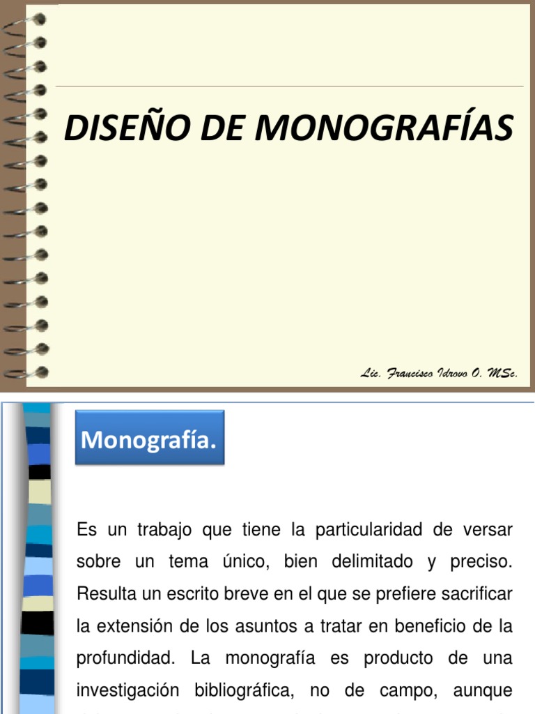 MONOGRAFÍAS