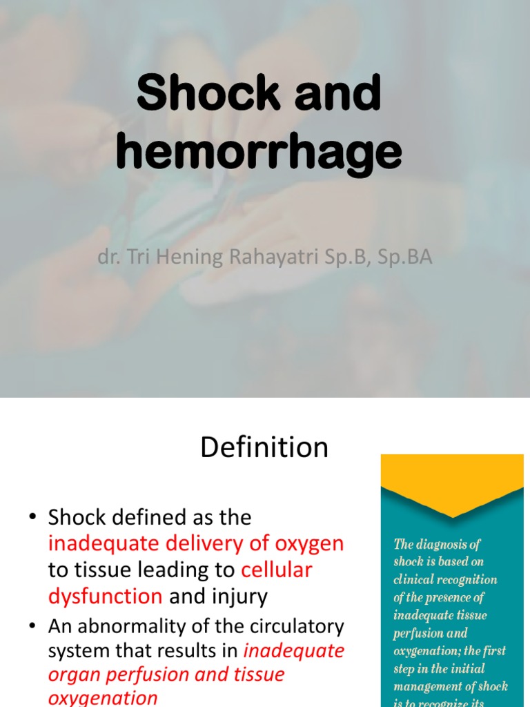 Shock and Bleeding | Shock (Circulatory) | Intravenous Therapy