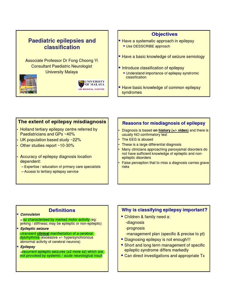 Paediatrics Epileptiform Disorders | PDF | Epilepsy | Episodic And ...