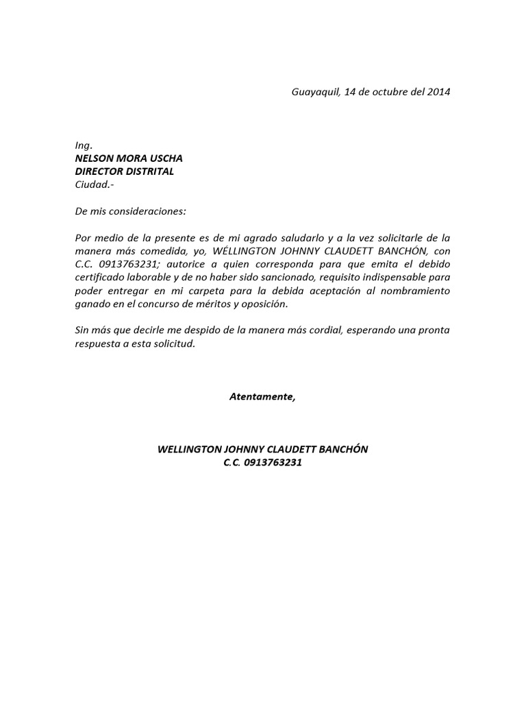 Formato de Solicitud