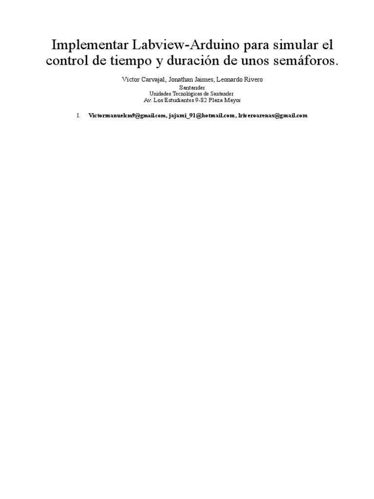 Semafor o | PDF | Semáforo | Arduino