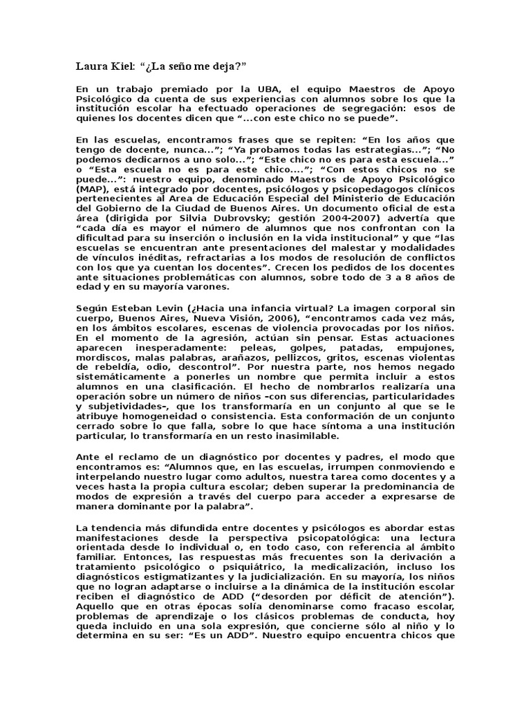 Laura Kiel | PDF | Adultos | Atención