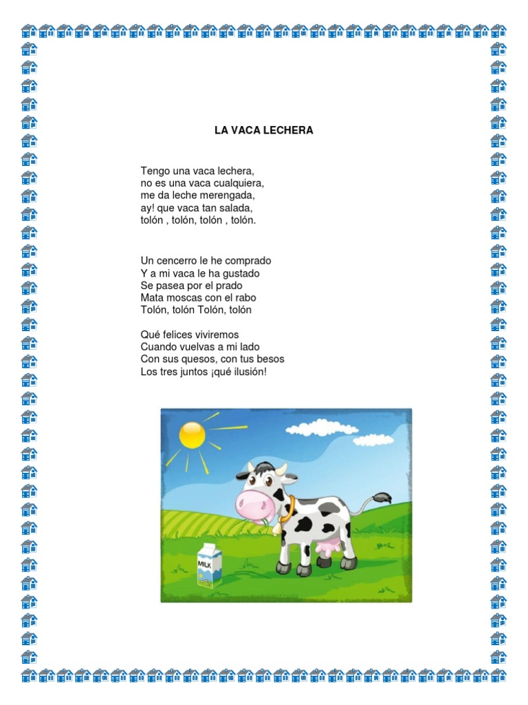 Letra de "Tengo una Vaca Lechera" | PDF | Agricultura | Naturaleza