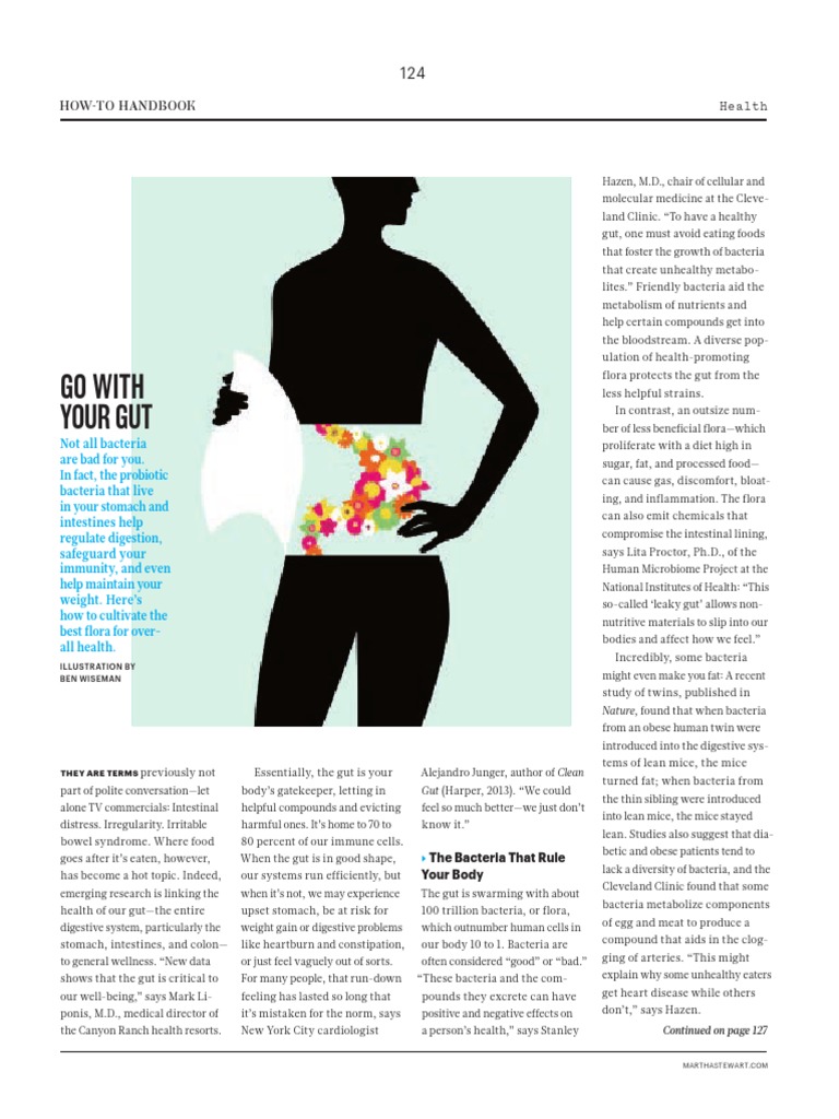 Go With Your Gut | PDF | Probiotic | Gastrointestinal Tract