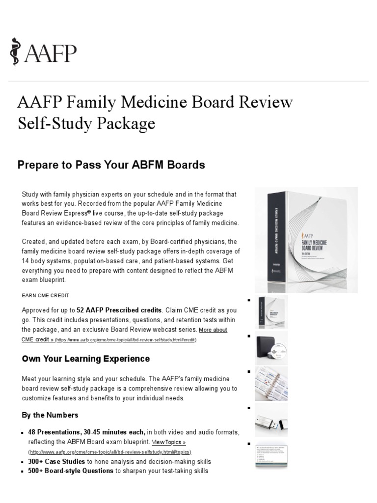 Family Medicine Board Review - Pass Your ABFM Exam - CME | PDF | Family ...