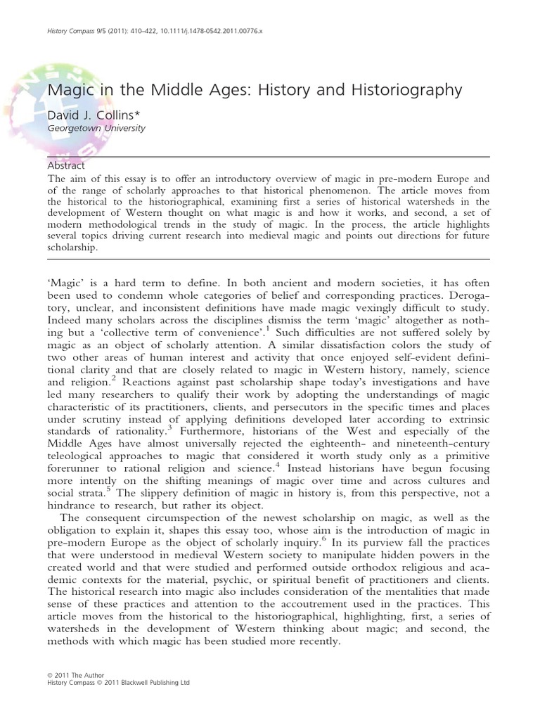 Exploring the History and Historiography of Magic in the Middle Ages ...
