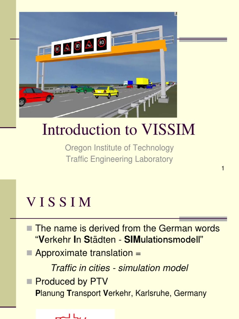 VISSIM: Traffic Simulation Overview | PDF | Traffic | Driving
