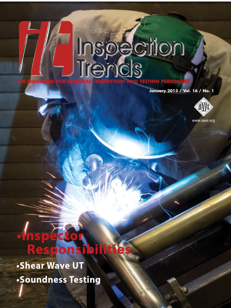 Inspector Responsibilities: - Shear Wave UT - Soundness Testing | PDF ...