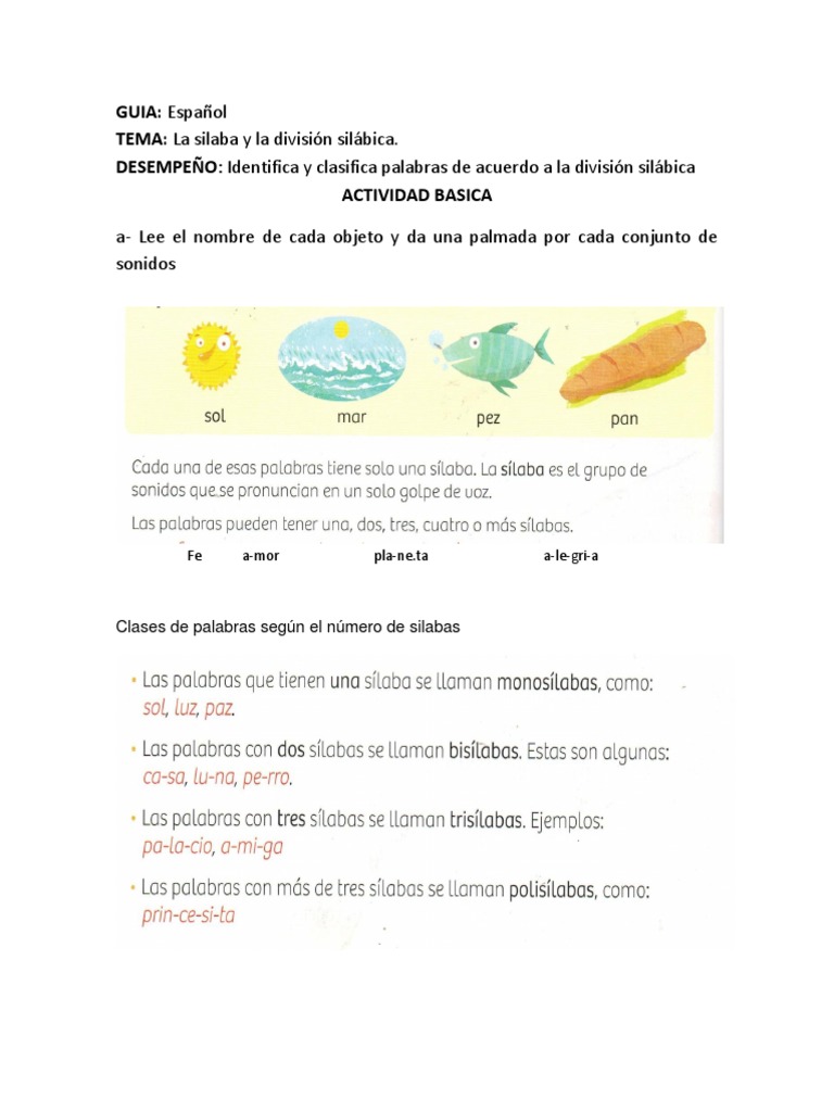 Division Silabica | PDF