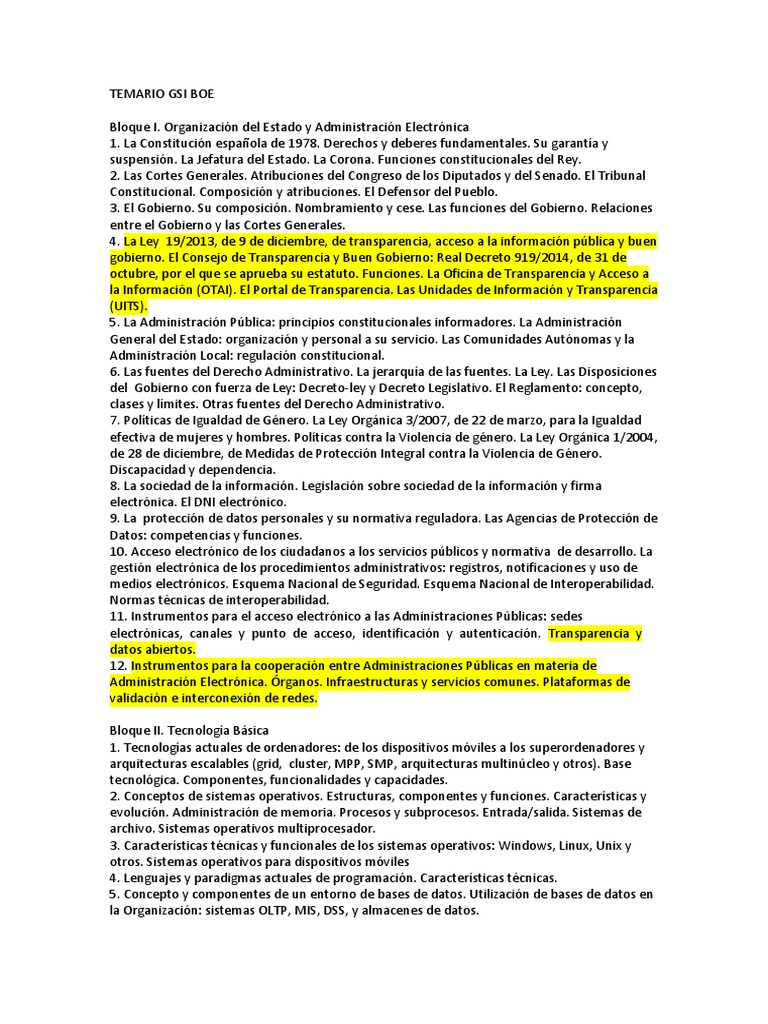 Temario Gsi Boe | PDF | Proceso de desarrollo de software | Software