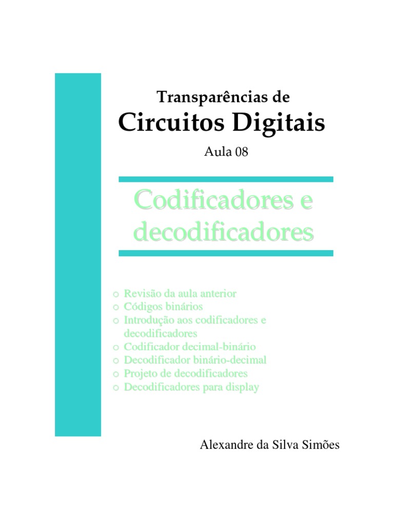 Codificadores | PDF | Codificação binária decimal | Eletrônicos digitais