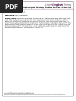 Weather Forecast Script Template | PDF | Language Arts & Discipline ...