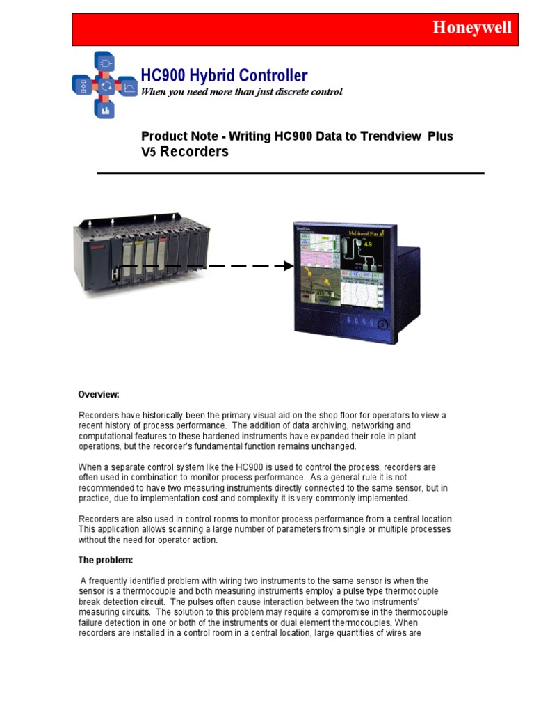 Writing HC900 Data To Trendview V5 Recorders - hc900 - Totrendview ...