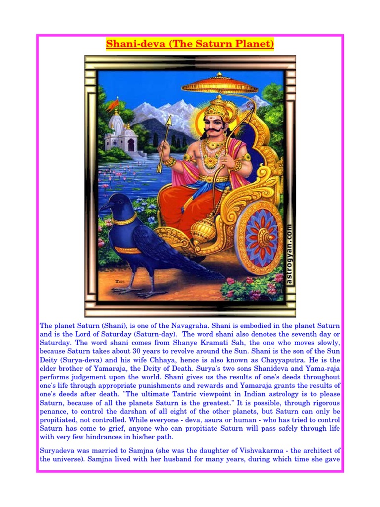 The Planet of Karma: An In-Depth Exploration of Shani-deva and the ...