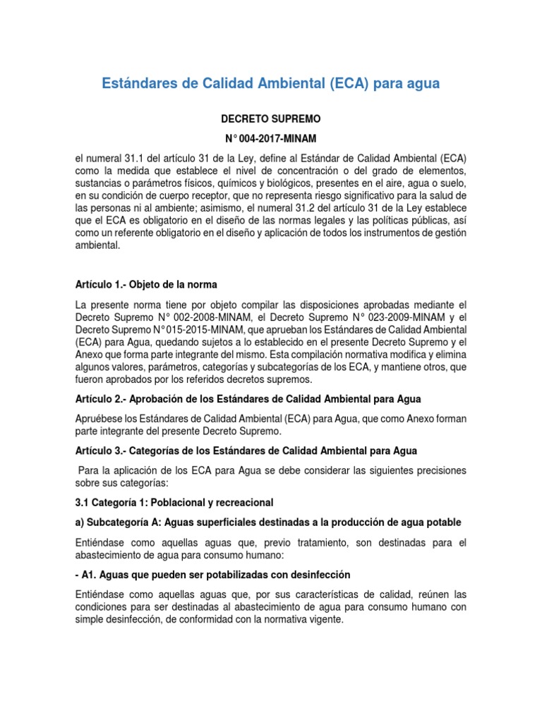 Eca. Word | PDF | Filtración | Agua